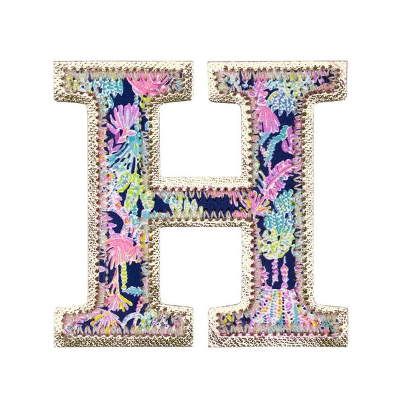 Lilly Pulitzer | Office | Lilly Pulitzer H Monogram Sticker Tropical ...